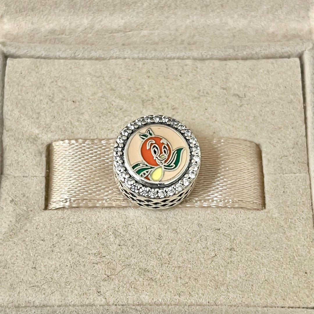 Pandora the Orange Bird Exclusive Bead Charm S925 Silver Travel Jewelry ...