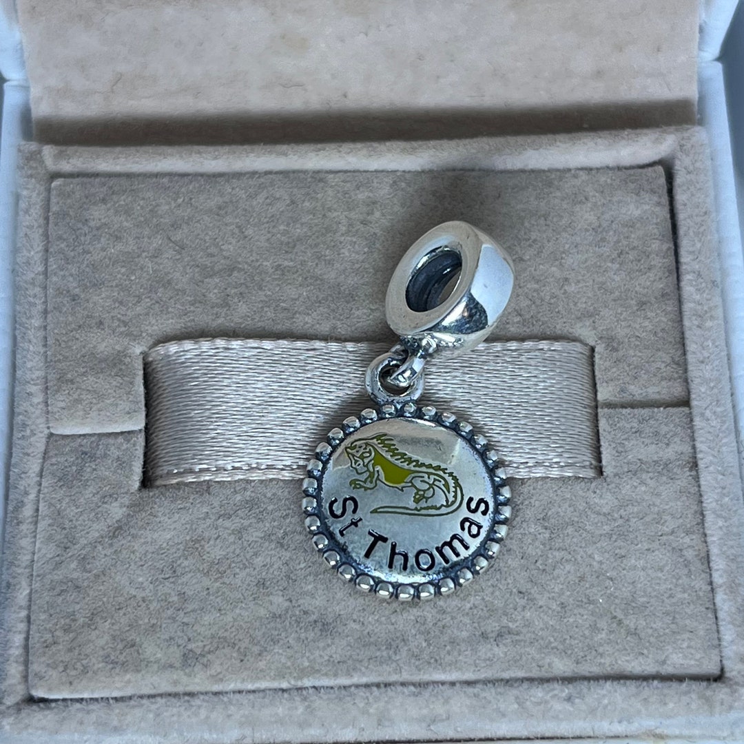 Pandora St. Thomas Exclusive Dangle Charm Pendant S925 Sterling Silver ...