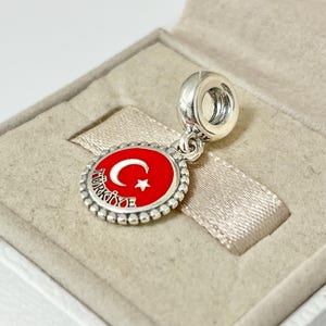 Pandora Türkiye Flag Exclusive Dangle Charm Pendant Travel S925 Silver ...