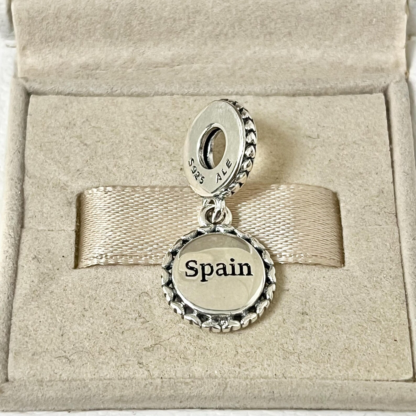 Pandora Spain Flag Exclusive Dangle Charm Pendant Travel S925 Sterling ...