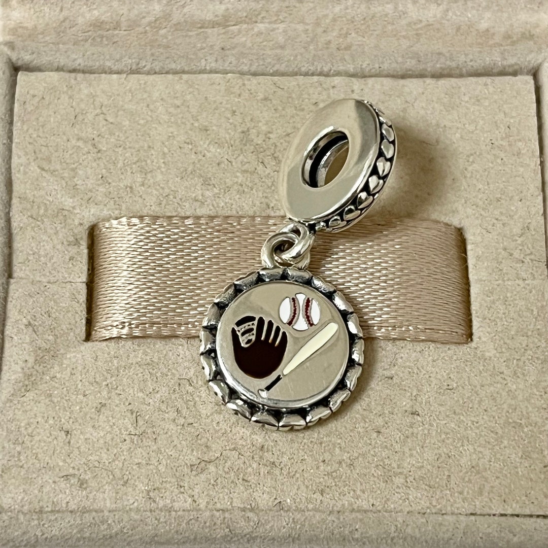 Pandora Baseball Homerun Dangle Charm Pendant S925 Sterling Silver ...