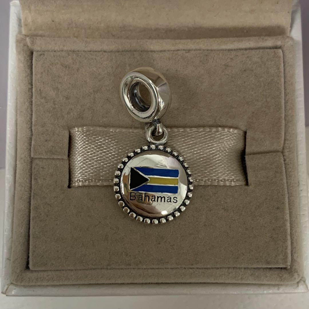 Pandora Bahamas Flag Exclusive Dangle Charm Pendant S925 - Etsy