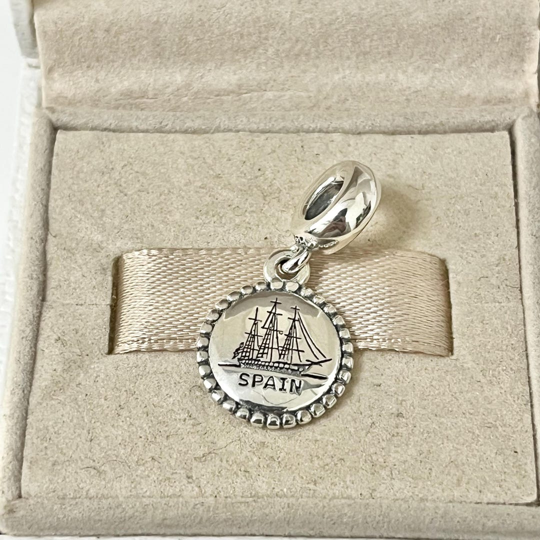 Pandora Spain Galley Sailing Exclusive Dangle Charm Pendant Travel S925 ...