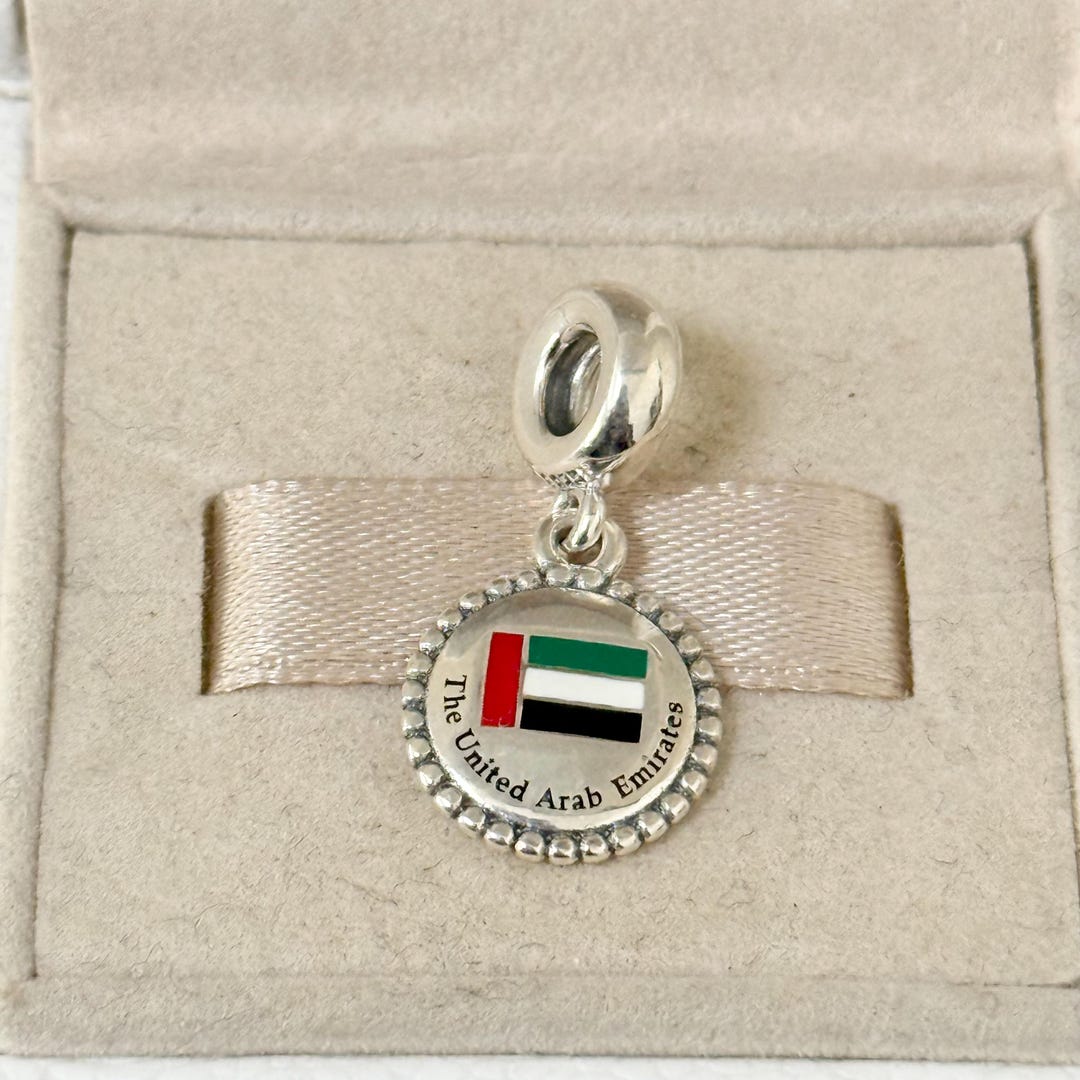 Pandora the United Arab Emirates Flag Dangle Charm Pendant S925 Silver ...