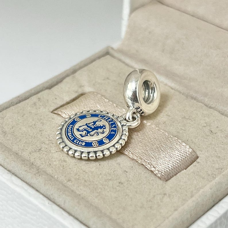 Pandora Chelsea F.C. Dangle Charm Travel Pendant S925 Silver Jewelry ...