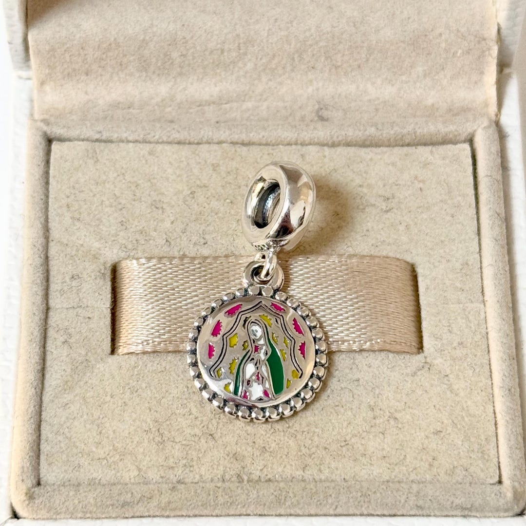 Pandora Virgin of GUADALUPE Mexican Doll Exclusive Dangle Charm Pendant ...