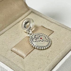 Pandora Belgium Map Exclusive Dangle Charm Pendant Travel S925 Silver ...