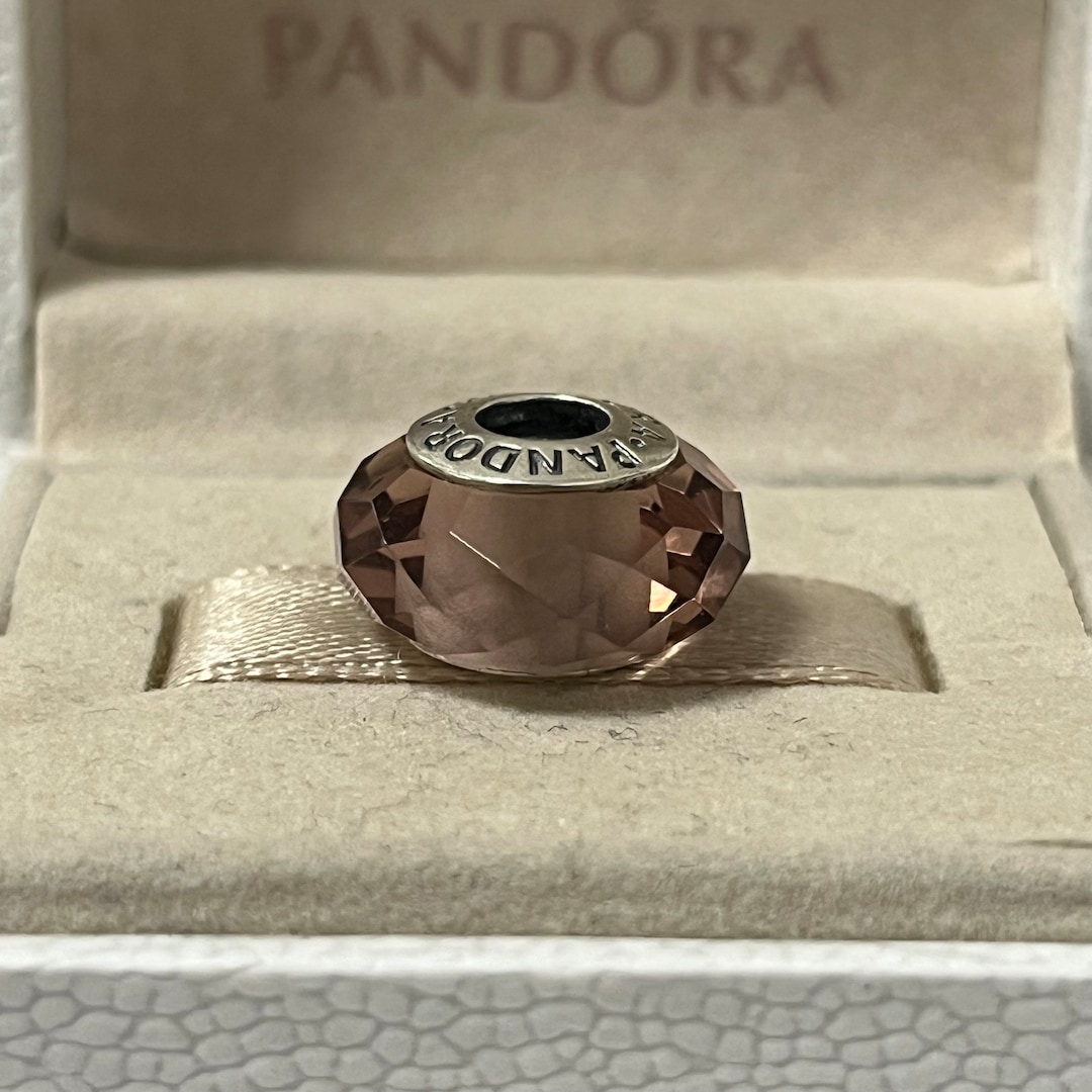 Pandora Faceted Rosy Murano Glass Bead Charm Fascinating S925 Silver ...