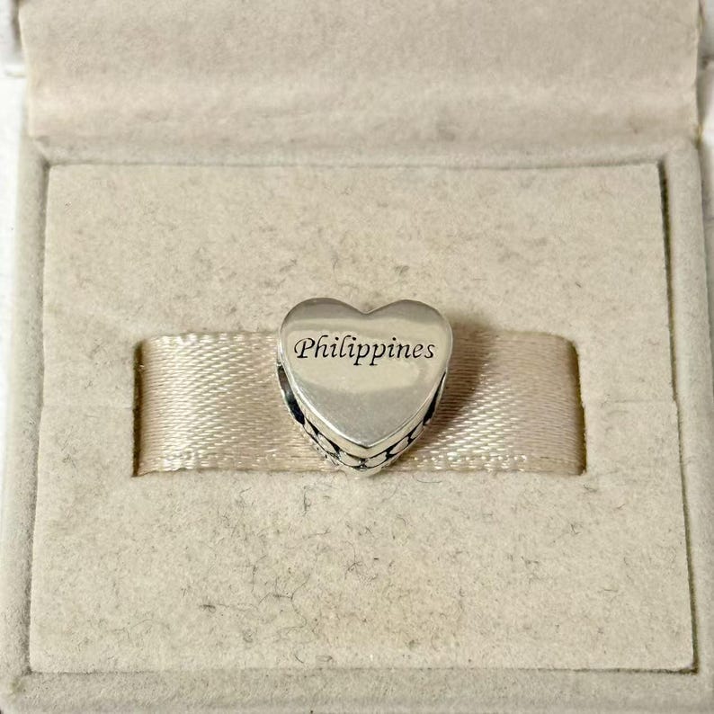 Pandora Traditional Philippine Costume Heart Bead Charm S925 Silver ...