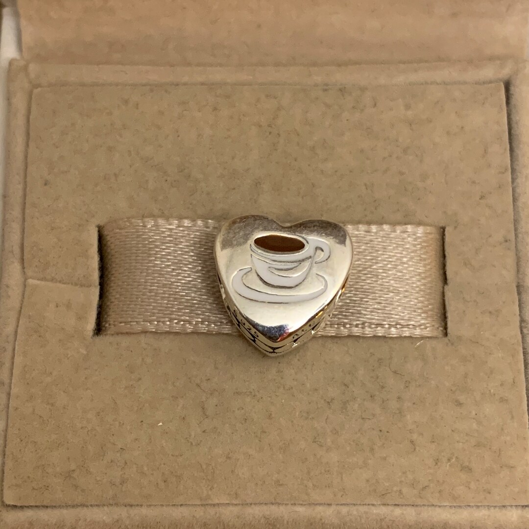 Pandora Napoli Coffee Travel Exclusive Heart Bead Charm S925 Sterling ...