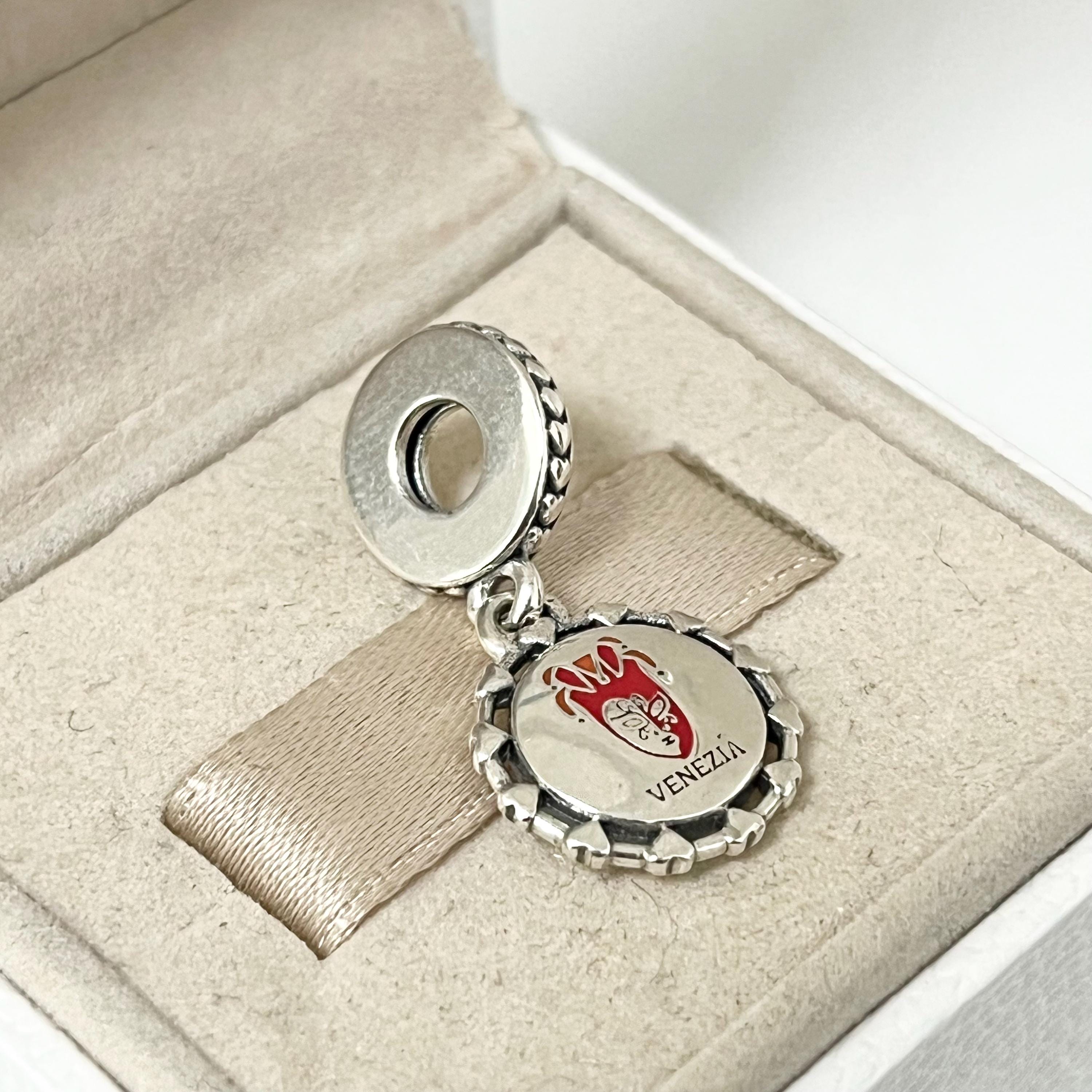 Pandora VENEZIA Carnival of Venice Dangle Charm Travel Pendant S925 ...