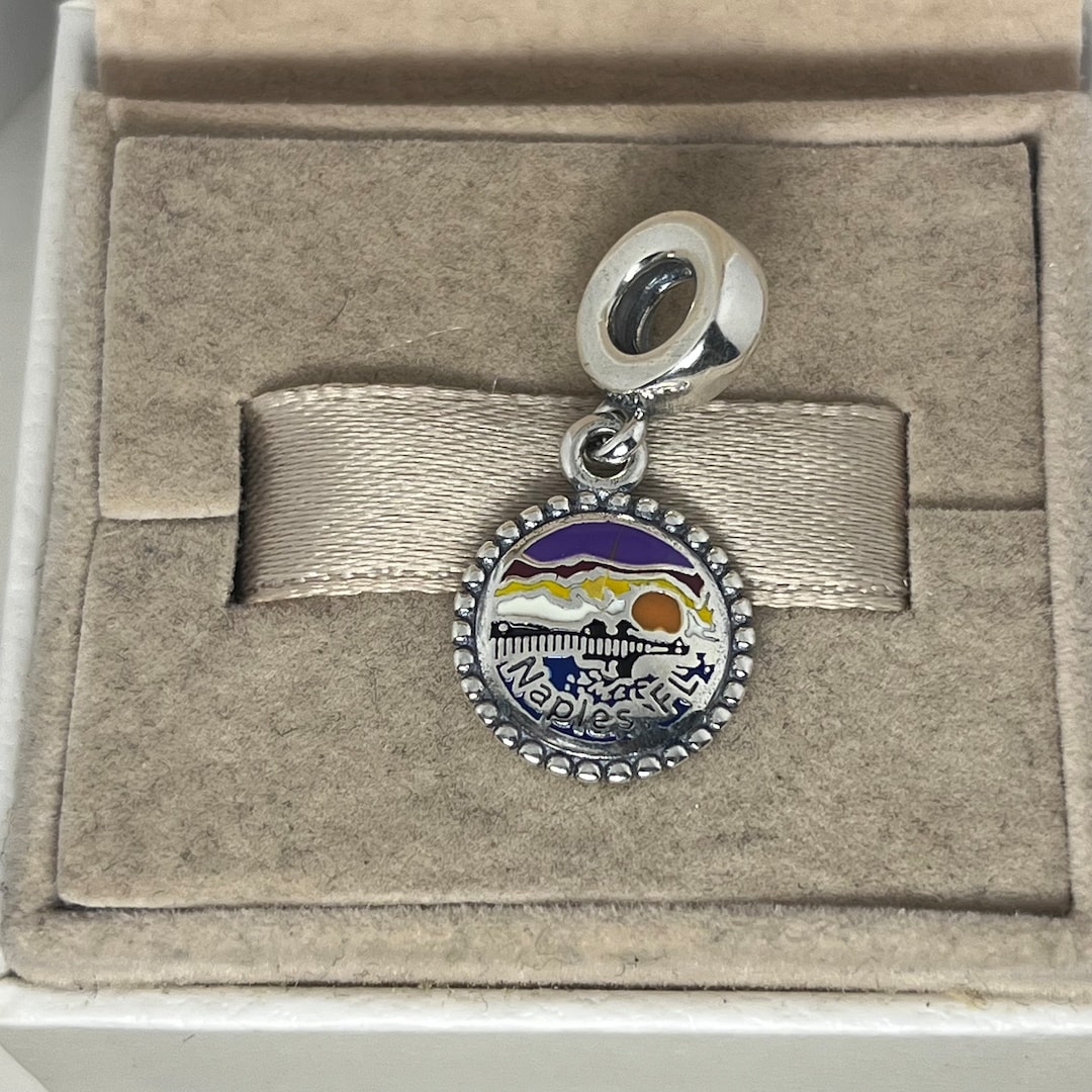 Pandora Florida Exclusive Naples Dangle Charm Pendant S925 Sterling ...