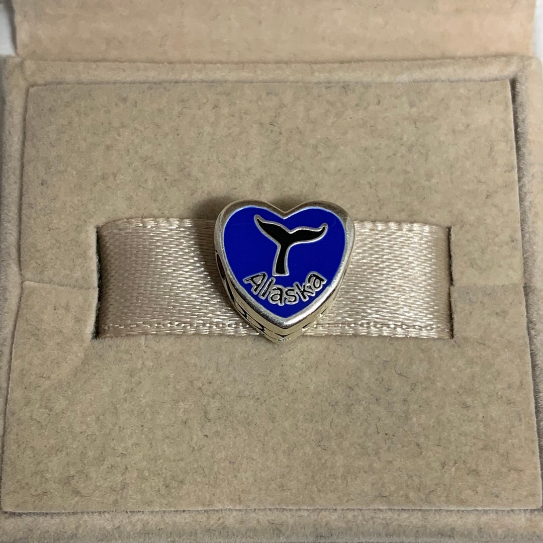 Pandora Alaska Ketchikan Exclusive Heart Bead Charm Travel Eagle S925 ...