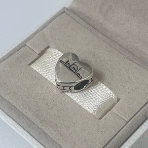 Pandora Vienna Exclusive Heart Bead Charm SC Flag Heart S925 Sterling ...