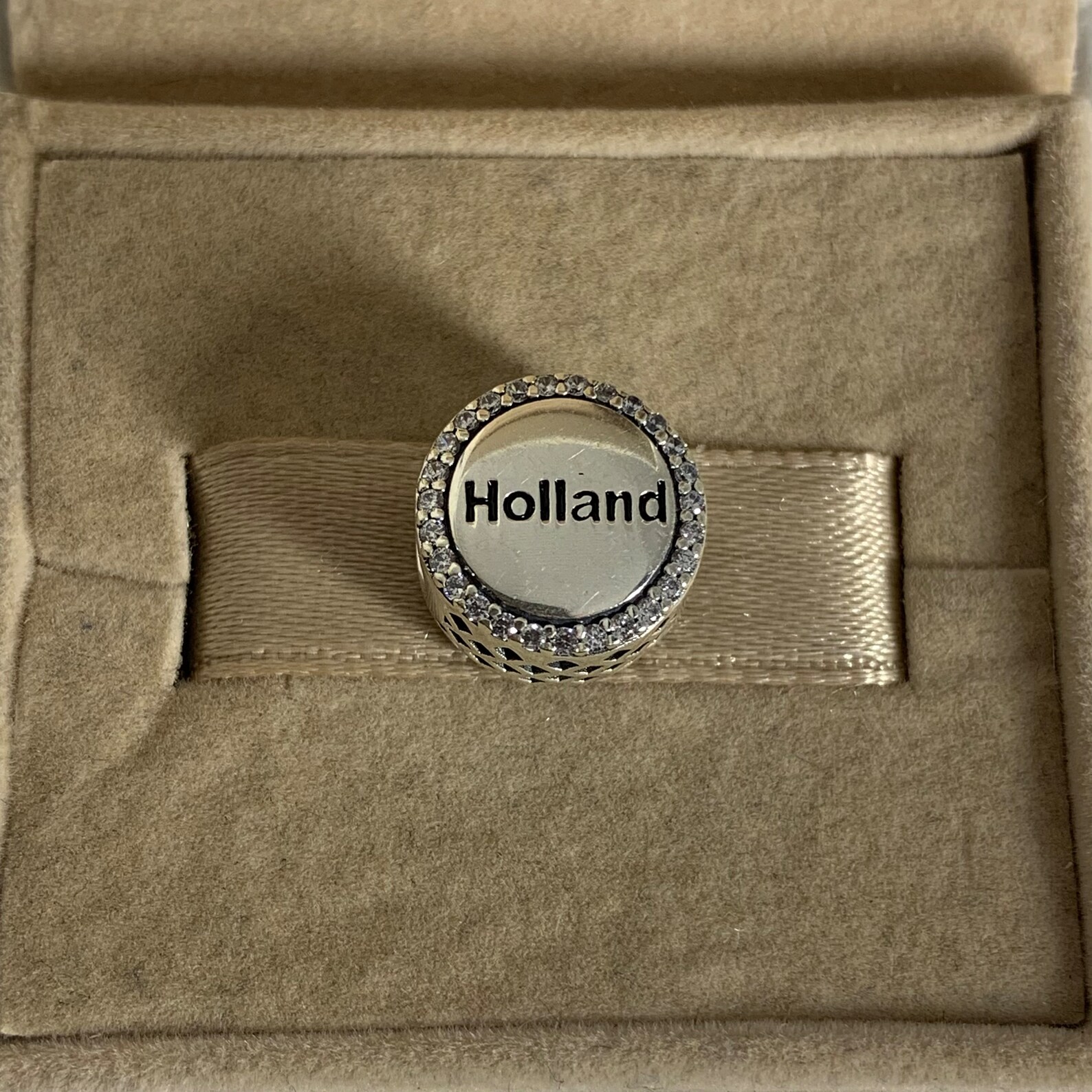 Pandora Charm Holland Windmill Bead Charm Travel Button S925 Sterling ...