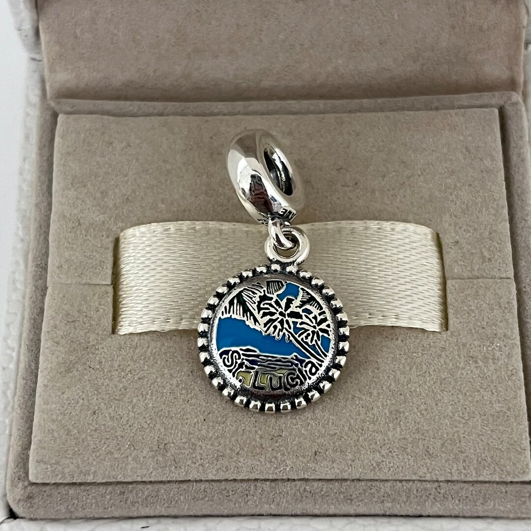 Pandora St. Lucia Beach Dangle Charm Pendant Saint Lucia Travel S925 ...
