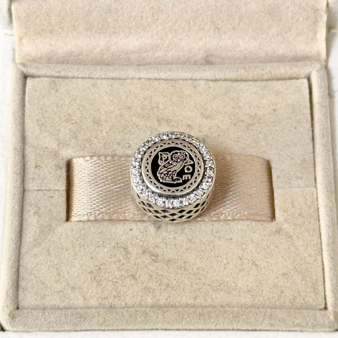 Pandora Greece Goddess Athens Bead Exclusive Charm S925 Silver Travel ...