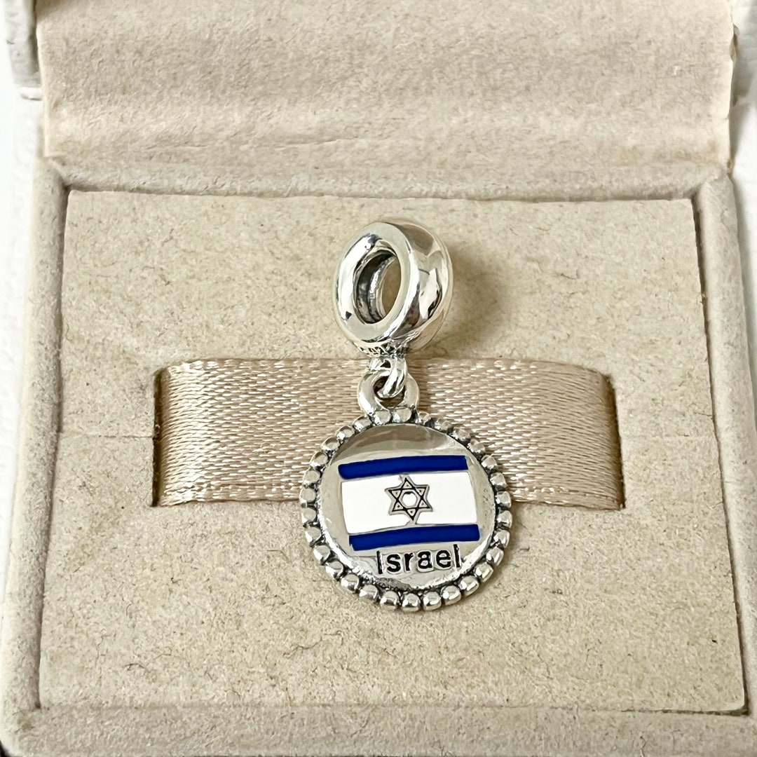 Pandora Israel Flag Exclusive Dangle Charm Pendant S925 Silver Jewelry ...