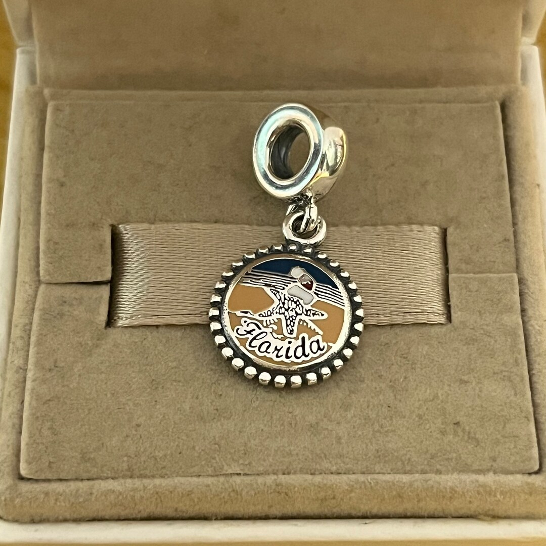 Pandora Florida Starfish Beach Travel Dangle Charm Pendant S925 ...