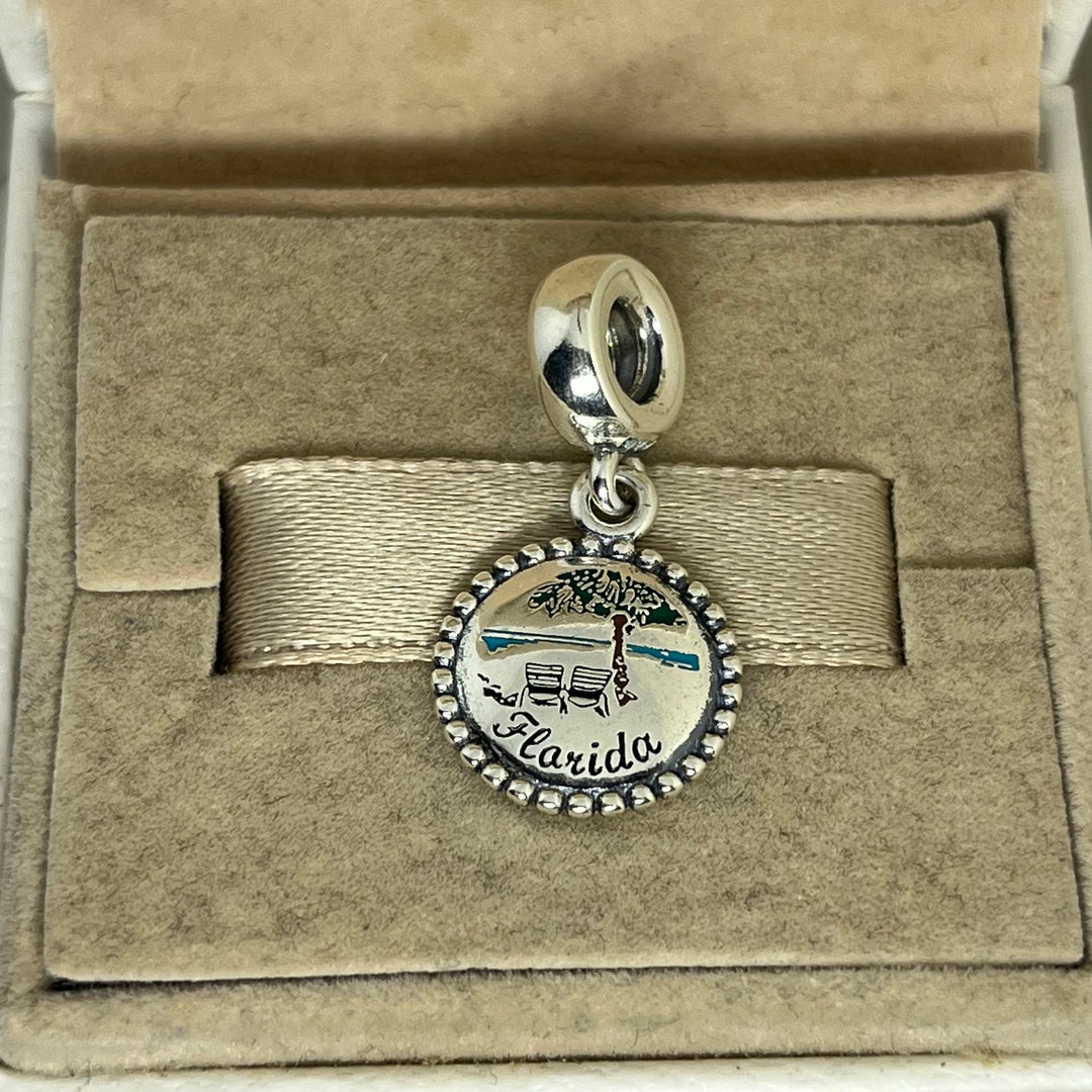 Pandora Florida Dangle Charm Beach Travel Vacation Pendant S925 ...
