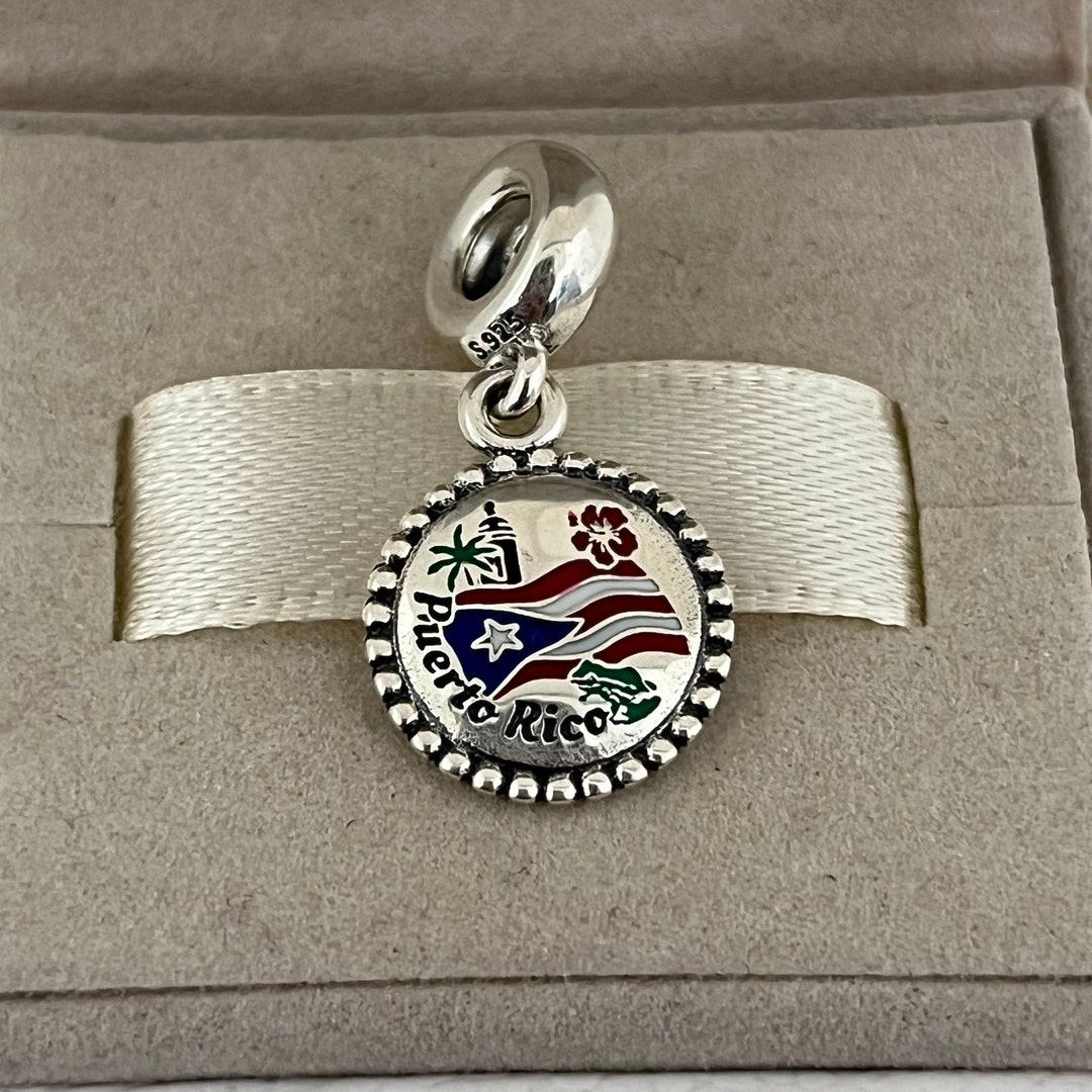 Pandora Special Puerto Rico Country Exclusive Dangle Charm Pendant S925 ...