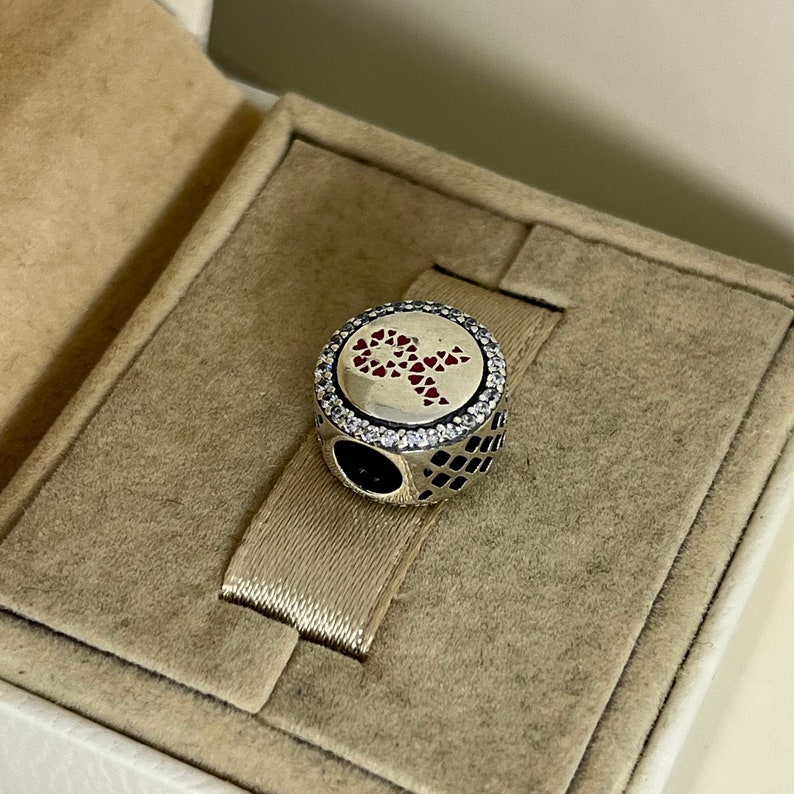 Pandora Breast Cancer Ribbon of Strength Bead Charm Hope S925 - Etsy