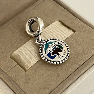 Pandora Alaska Exclusive Travel Dangle Charm, S925 Sterling Silver for ...