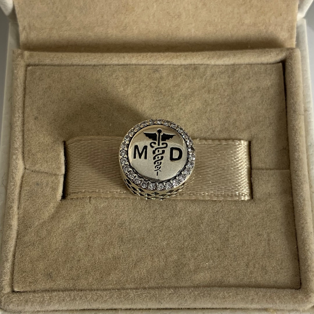 Pandora Doctor of Medicine M&D Exclusive Charm Bead Button S925 Sterling Silver Jewelry for ...