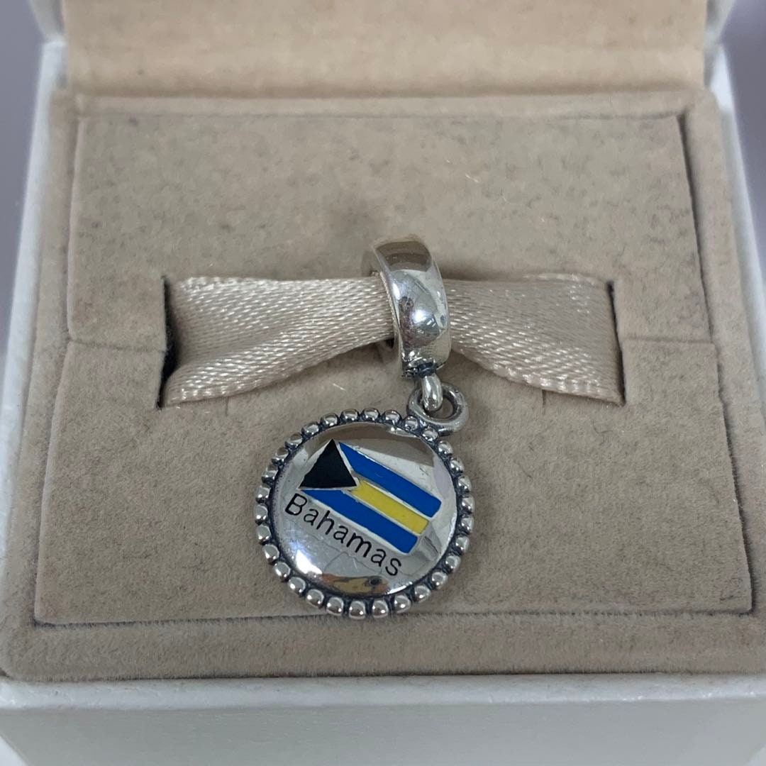 Pandora Bahamas Flag Exclusive Dangle Charm Pendant S925 - Etsy
