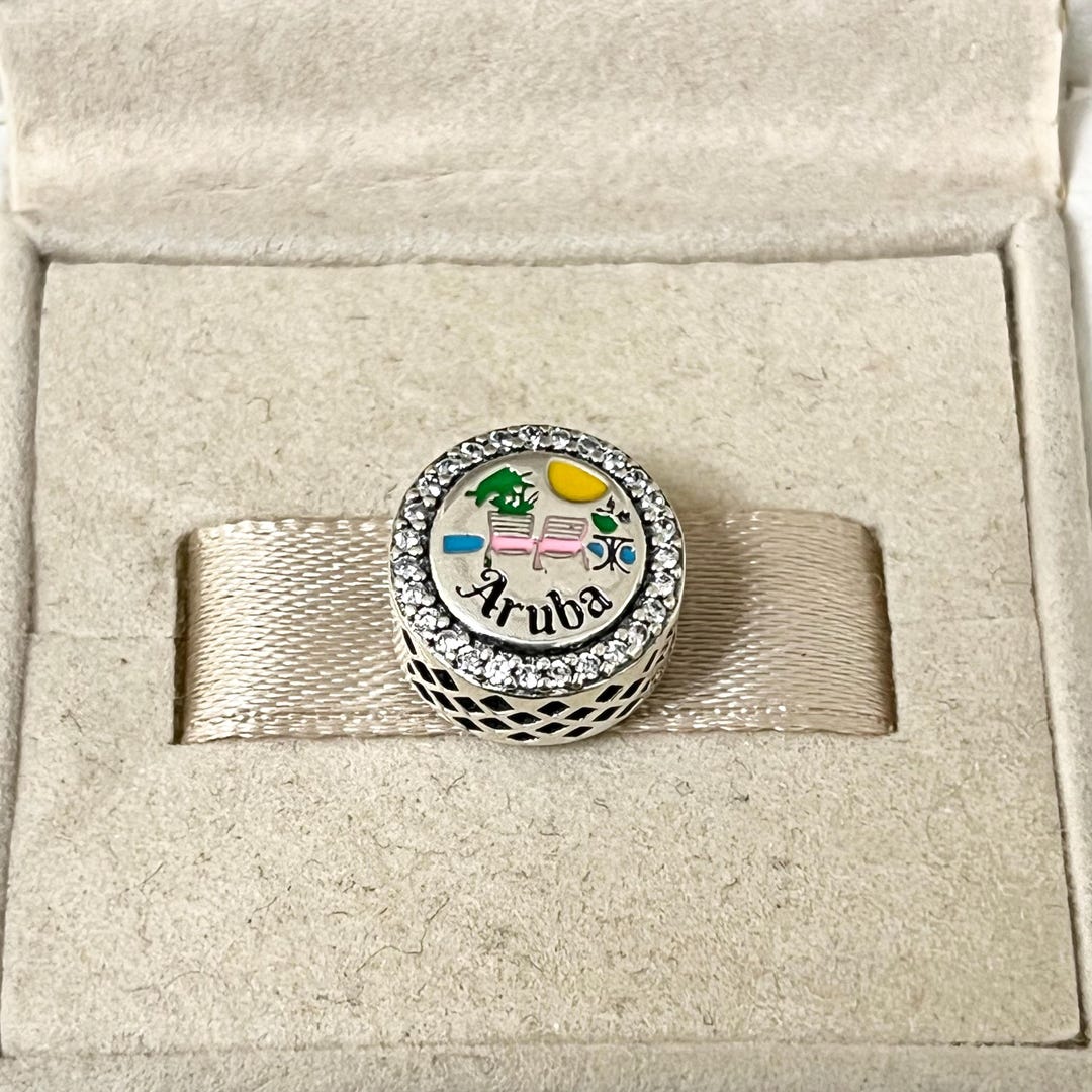 Pandora Aruba Beach Flamingo Charm Pendant Bead Exclusive S925 Silver ...