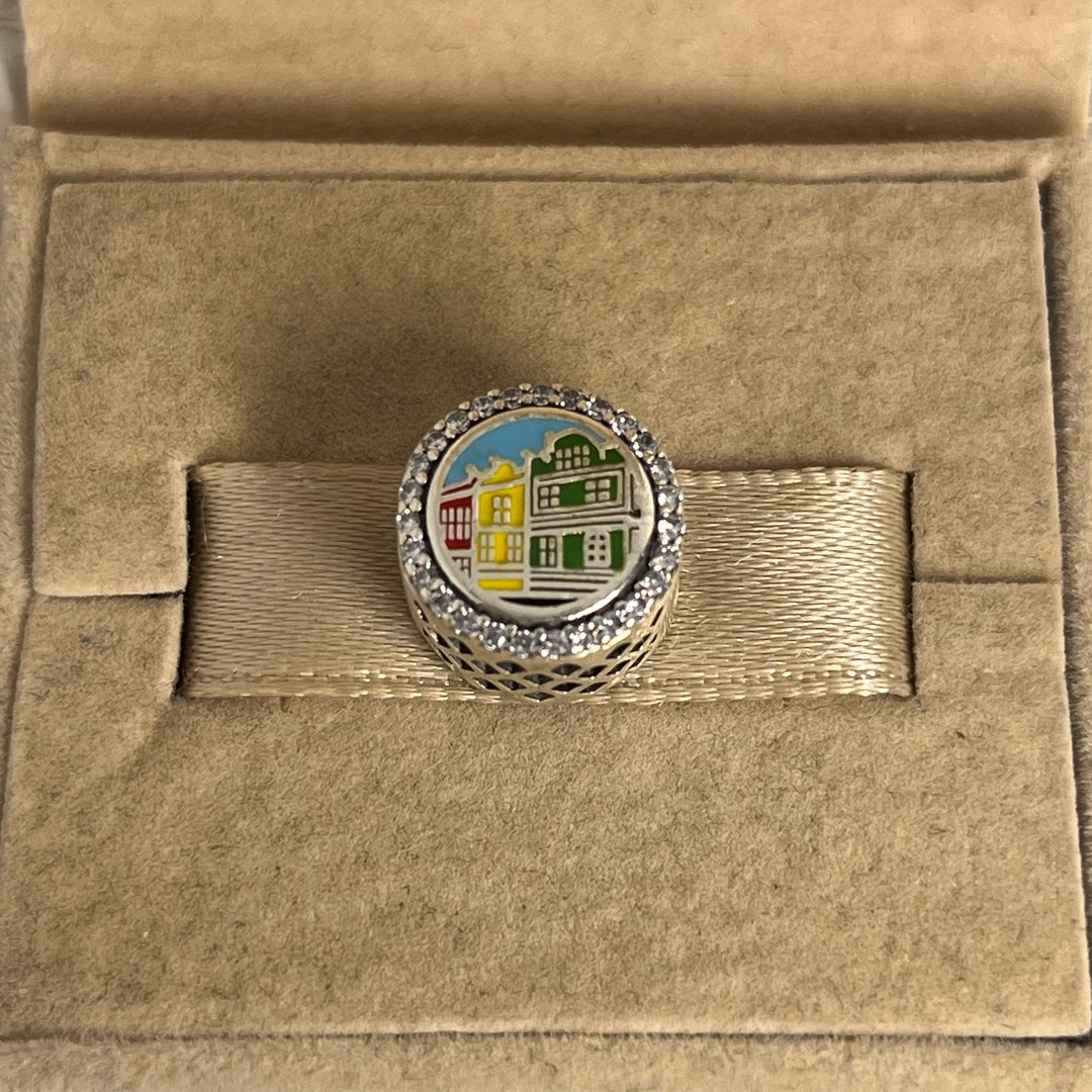 Pandora Rainbow Row Charleston Exclusive Bead Charm S925 Sterling ...