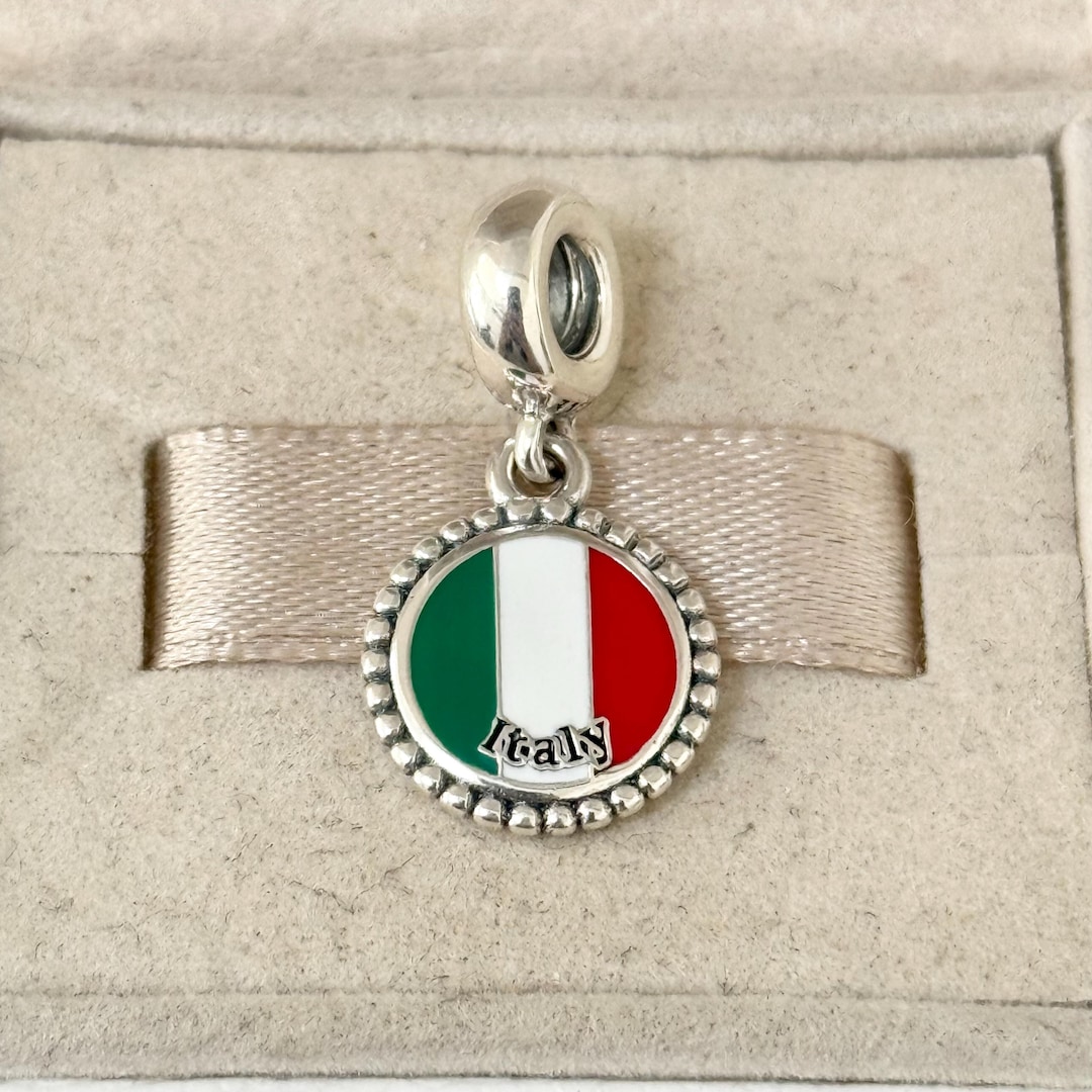 Pandora Italy Flag Dangle Charm Flag Pendant S925 Silver Jewelry for ...