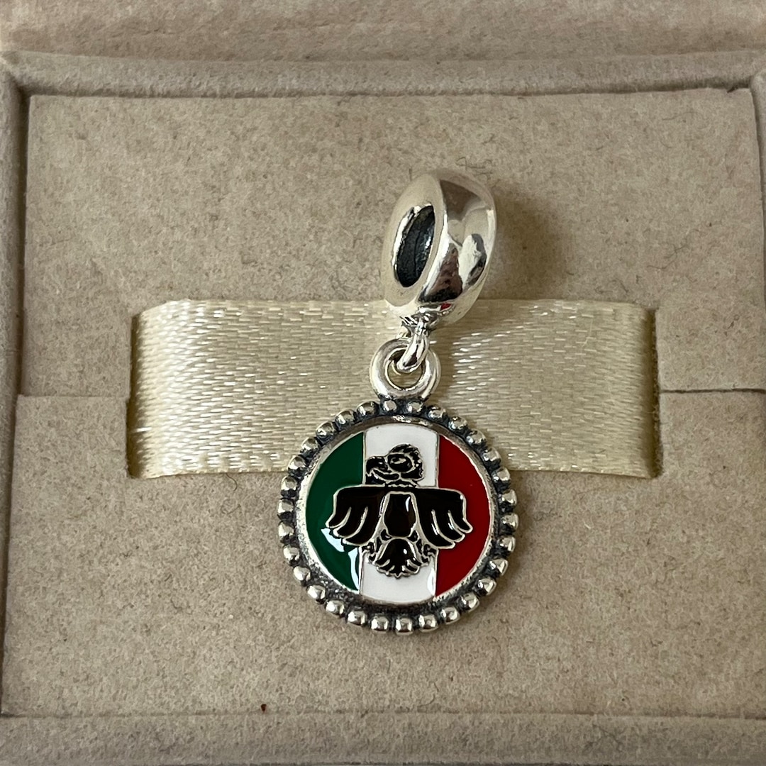 Pandora Eagle Mexico Flag Dangle Charm, S925 Sterling Silver Jewelry ...