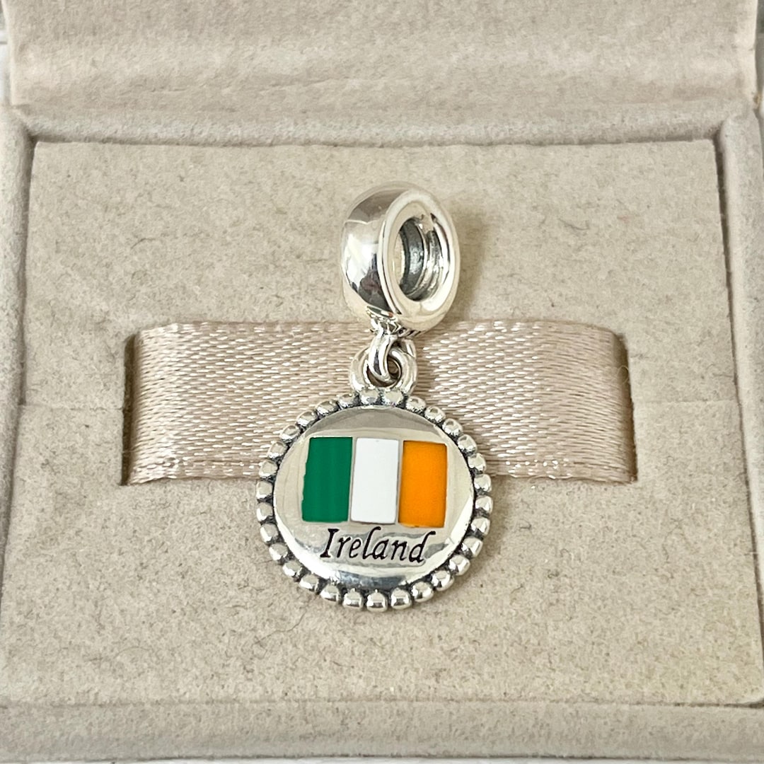 Pandora Ireland Flag Dangle Charm Travel Pendant S925 Silver Jewelry ...