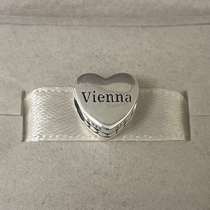 Pandora Vienna Exclusive Heart Bead Charm SC Flag Heart S925 Sterling ...