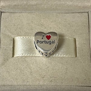 Pandora Portugal Flag I Love Portugal Heart Charm Bead S925 Sterling ...