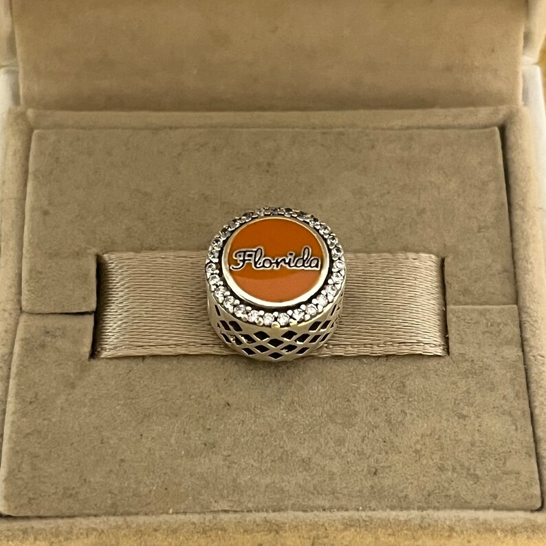 Pandora HOME Florida Map Exclusive Circle Bead Charm S925 - Etsy