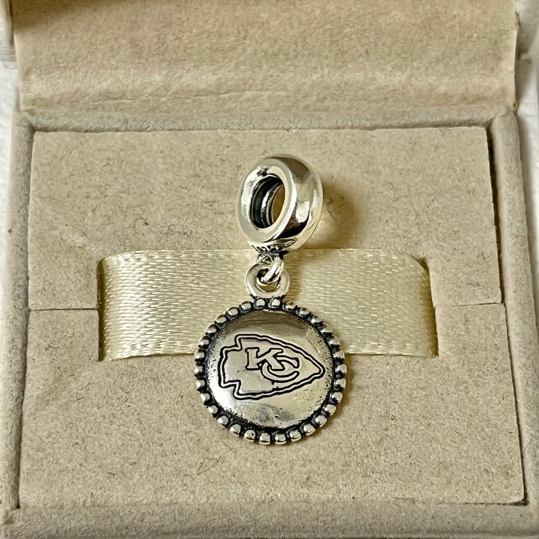 Pandora NFL Football Charm Kansas City Chiefs Dangle Charm Pendant S925 ...