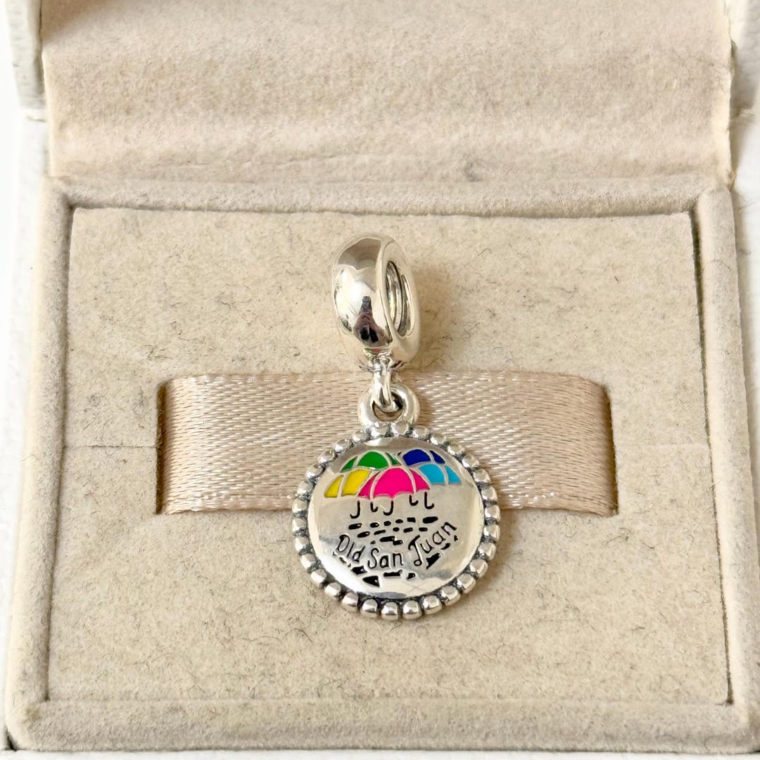 Pandora Old San Juan Umbrella Exclusive Dangle Charm Pendant Travel ...