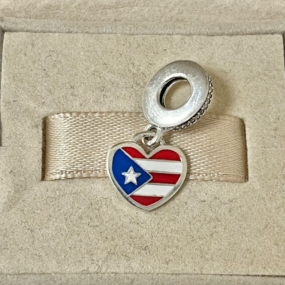 Pandora Puerto Rico Exclusive Heart Charm Dangle Pendant Travel S925 ...