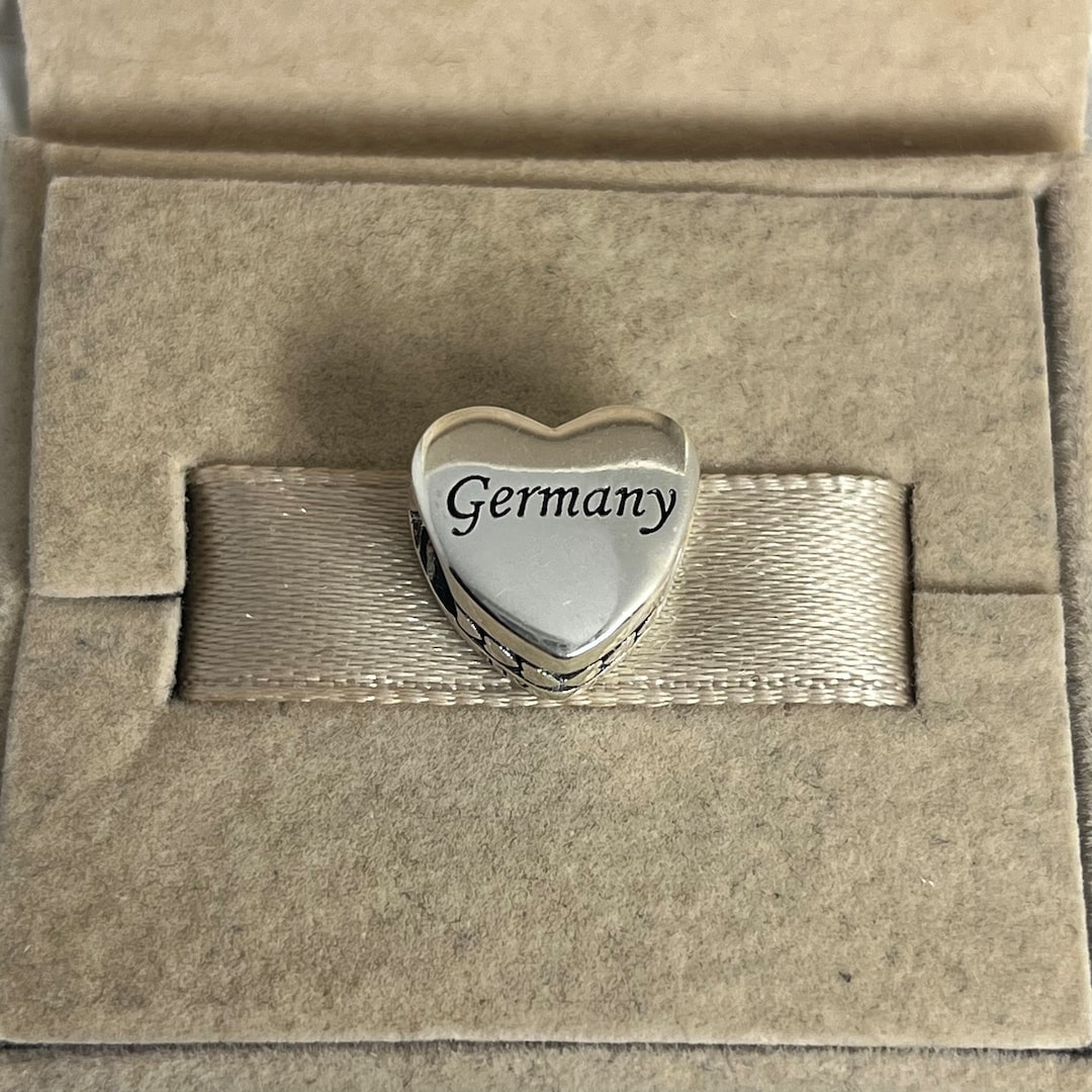 Pandora Germany Heart Exclusive Heart Bead Charm Travel S925 Sterling ...