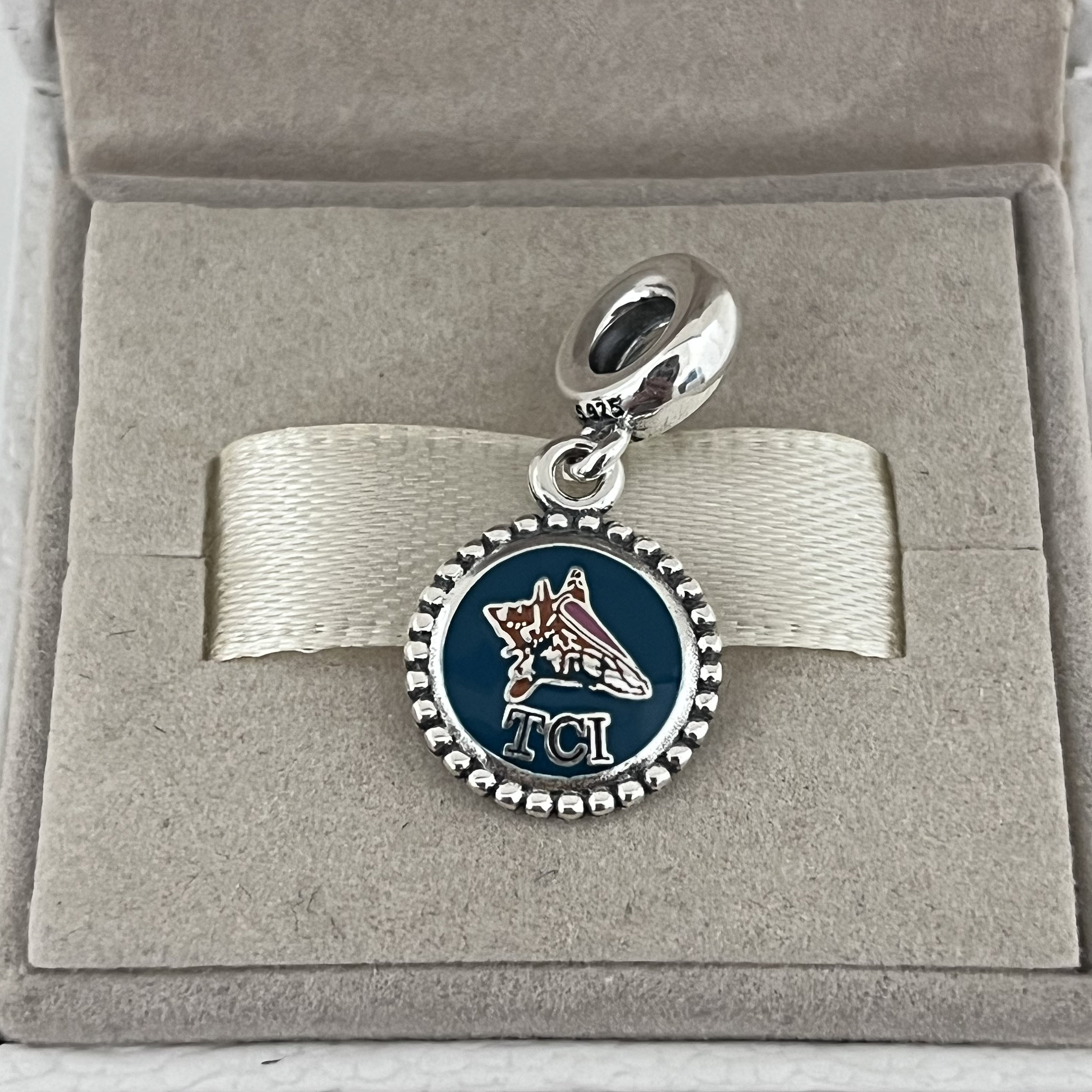 Pandora Turks and Caoicos Islands Dangle Charm S925 Sterling Silver ...