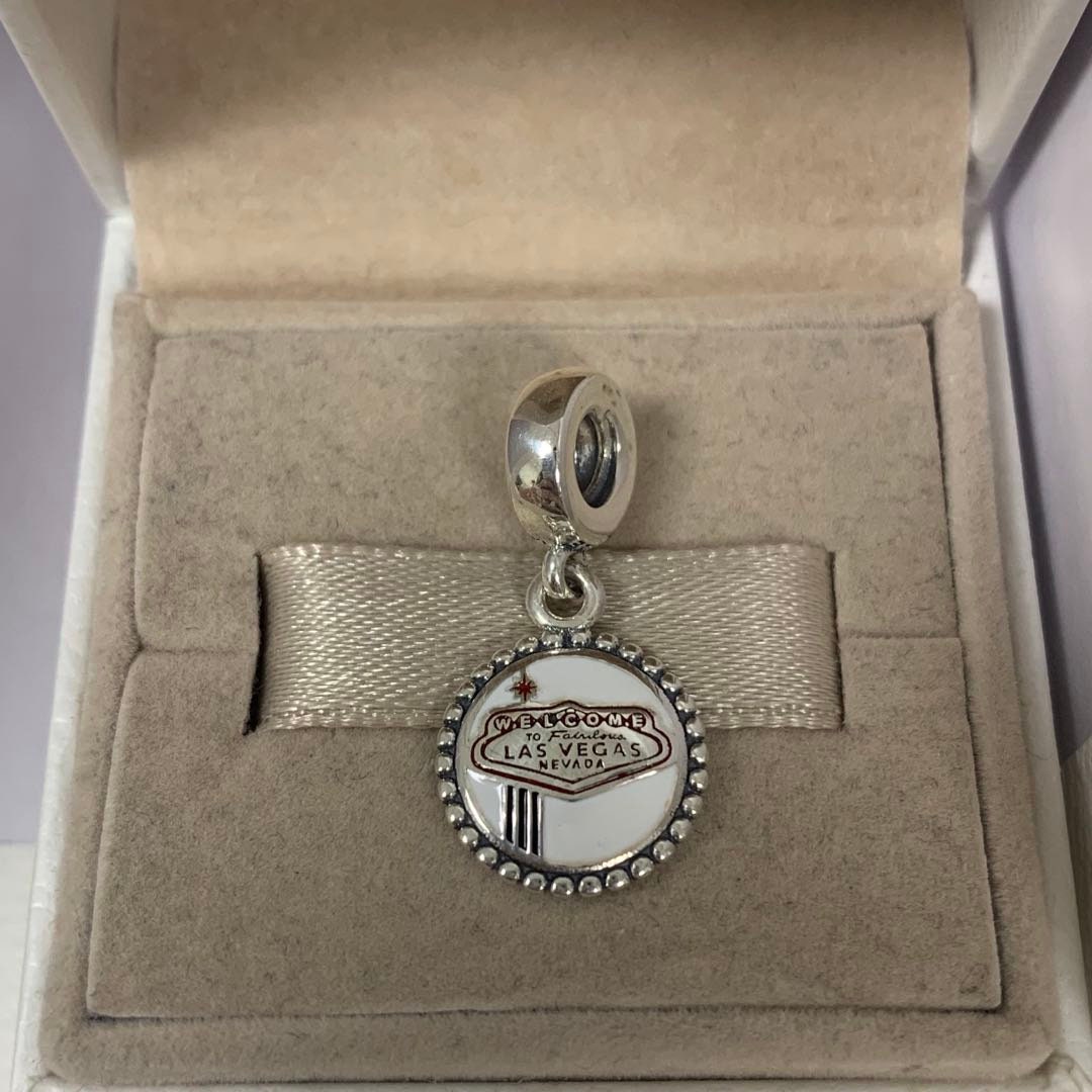 Pandora Las Vegas Exclusive Dangle Charm Pendant，s925 Sterling Silver ...