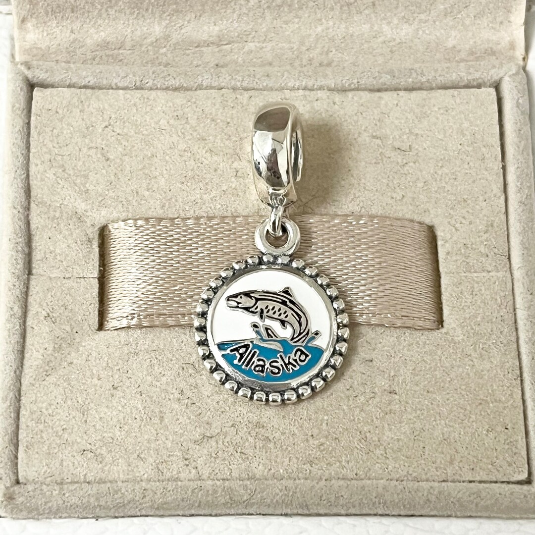 Pandora Alaska King Salmon Exclusive Dangle Charm Pendant S925 Silver ...