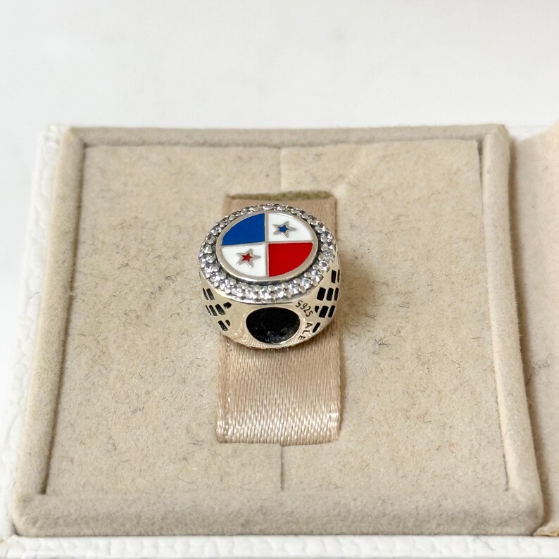 Pandora Panama Flag Bead Exclusive Charm S925 Silver Travel Jewelry for ...