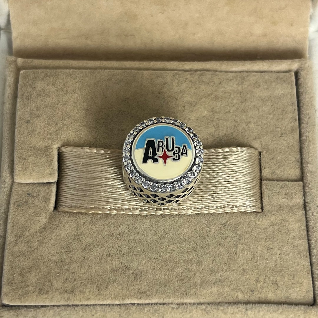 Pandora Aruba Exclusive Bead Charm Island Seaside S925 Sterling Silver ...
