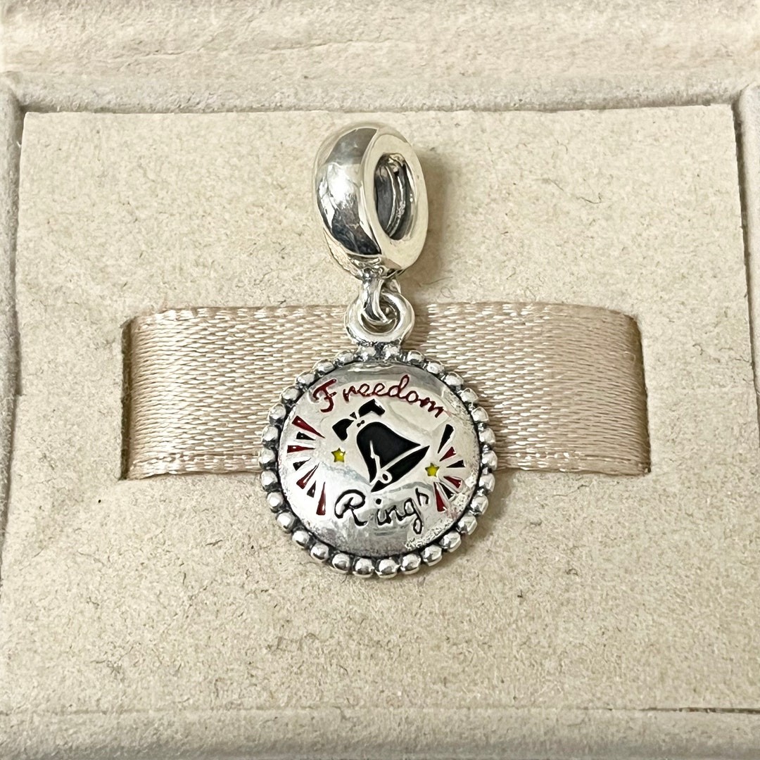Pandora Freedom Bell Rings Dangle Charm Pendant S925 Silver Travel ...