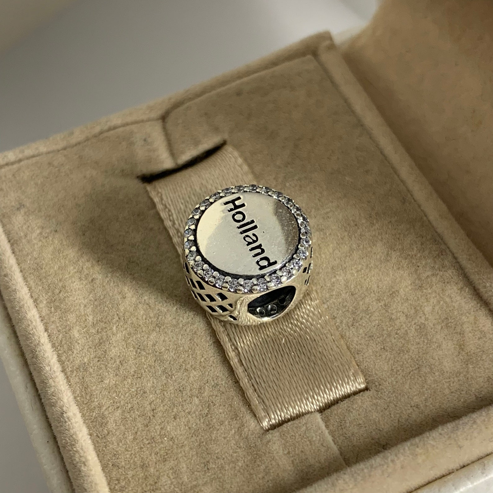 Pandora Charm Holland Windmill Bead Charm Travel Button S925 Sterling ...