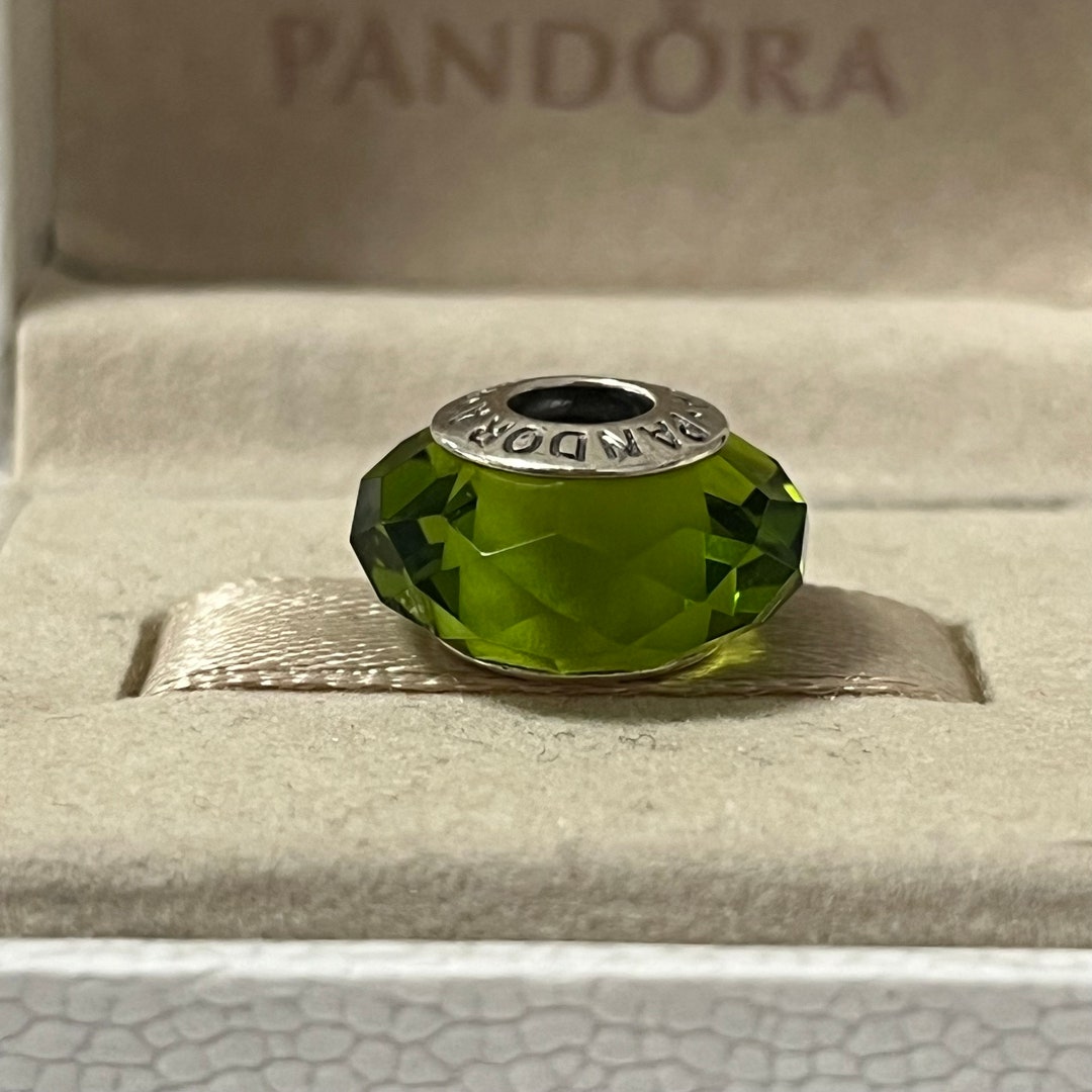 Pandora Olive Green Murano Glass Bead Charm Fascinating Green S925 ...