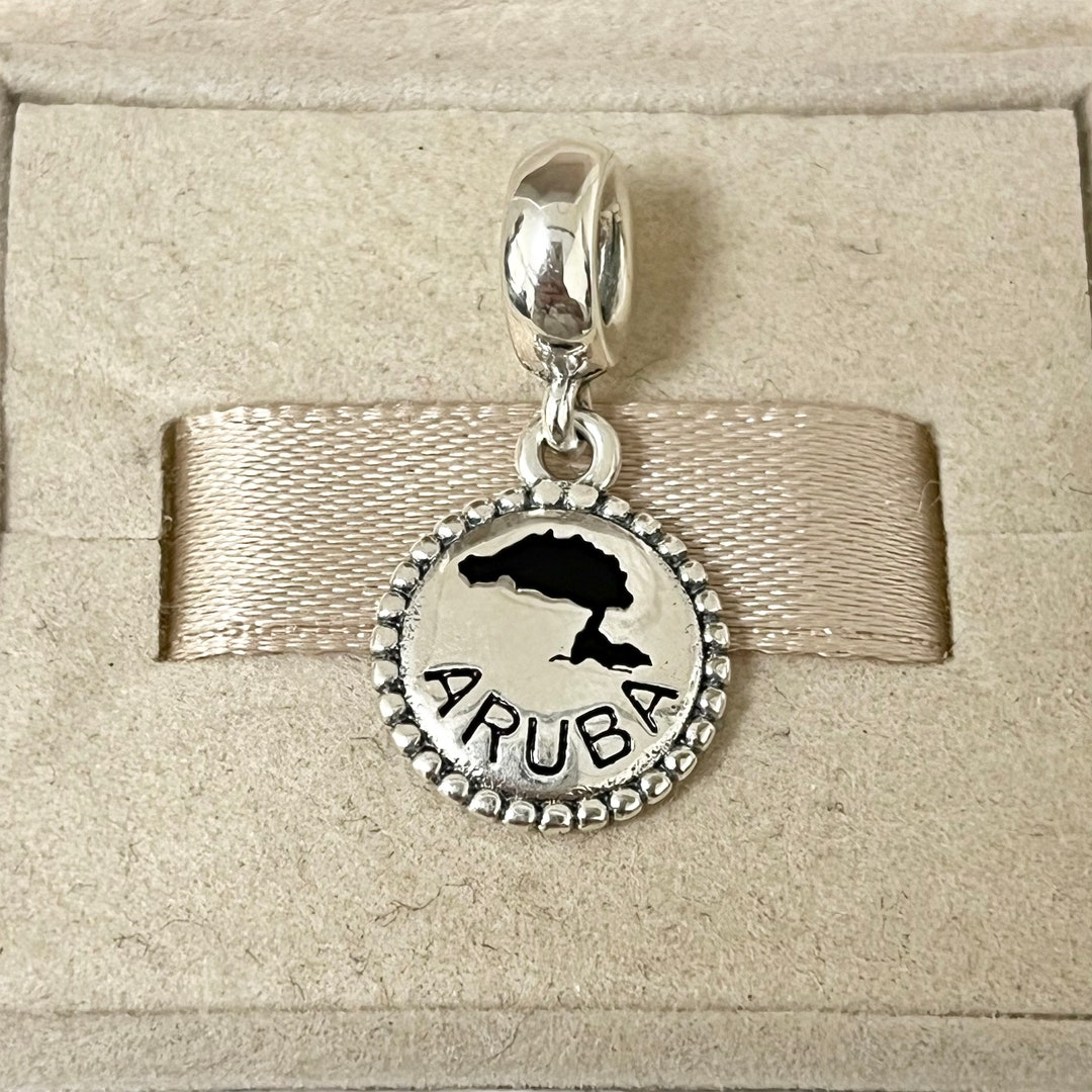 Pandora Aruba Exclusive Dangle Charm Pendant S925 Silver Jewelry for ...